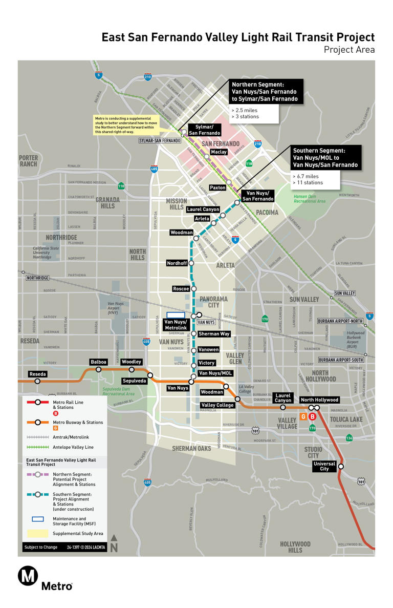 Street Closures Begin For Metro's New Valley Train Construction