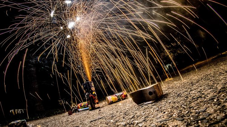 GRFD responds to fire caused by fireworks