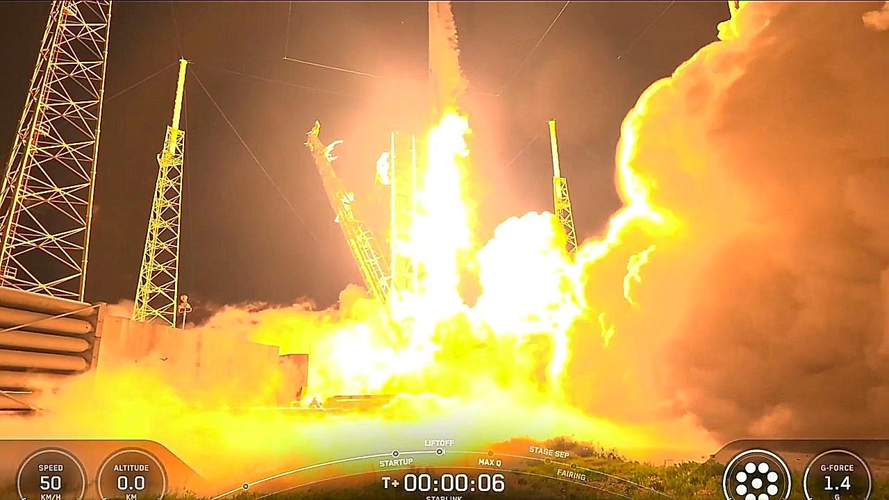 Spacex Falcon 9 achieves 500th launch with Starlink deployment