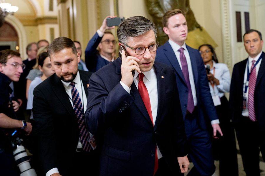 Mike Johnson says Bondi needs to ‘explain’ Epstein statement, in break ...