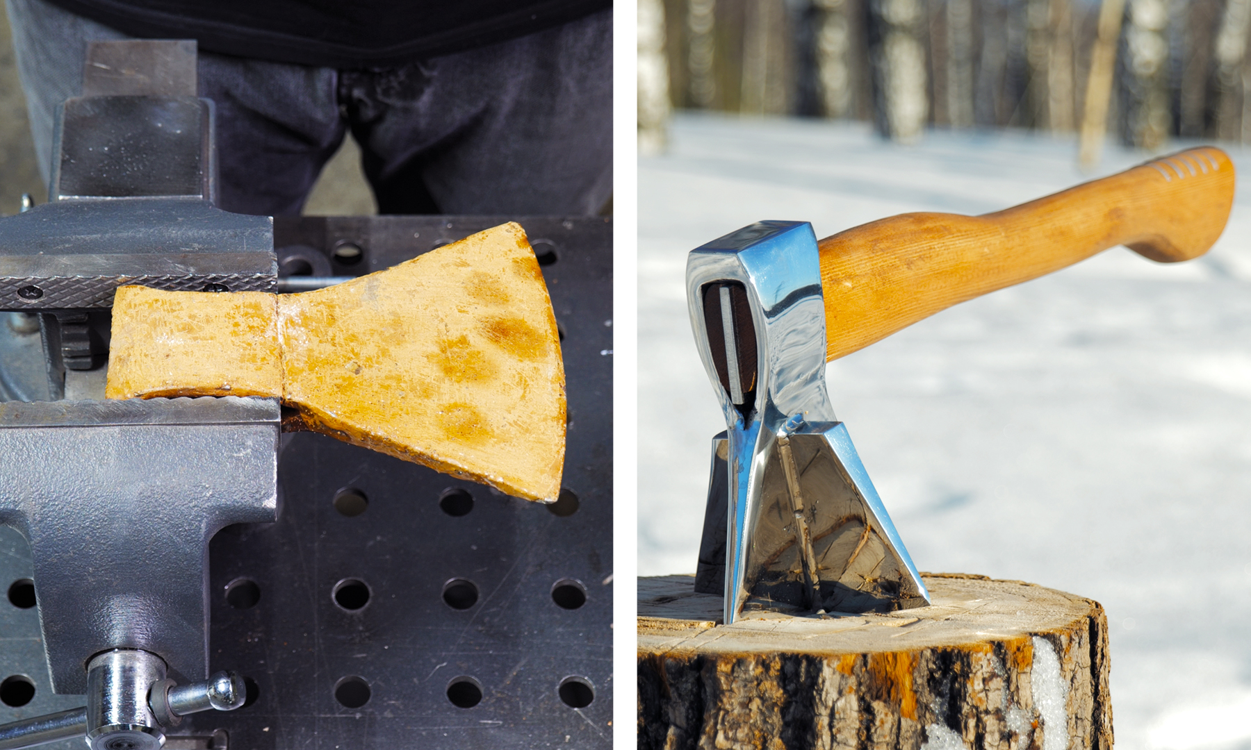 You haven’t seen this yet! Unique restoration of an old axe with your ...