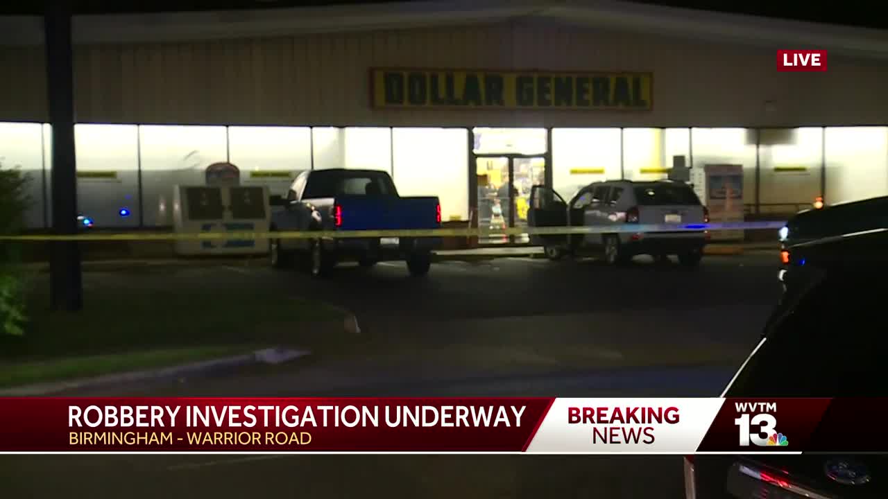 Person shot during robbery at Dollar General in Birmingham
