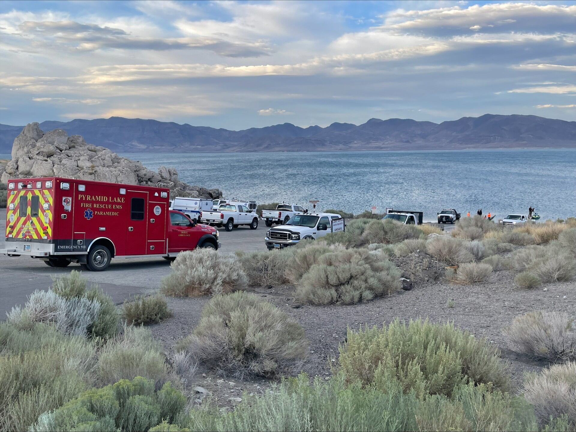 Calls for help answered at Pyramid Lake