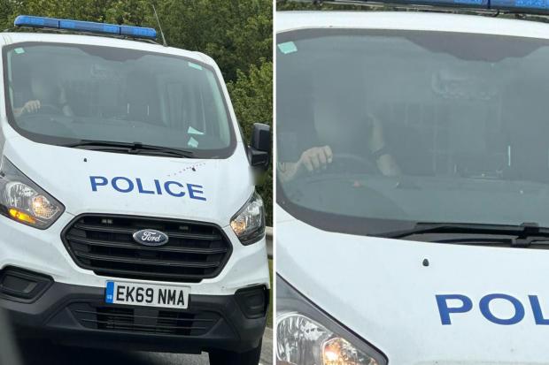 Man who used mobile phone while driving Durham Police van handed fine ...