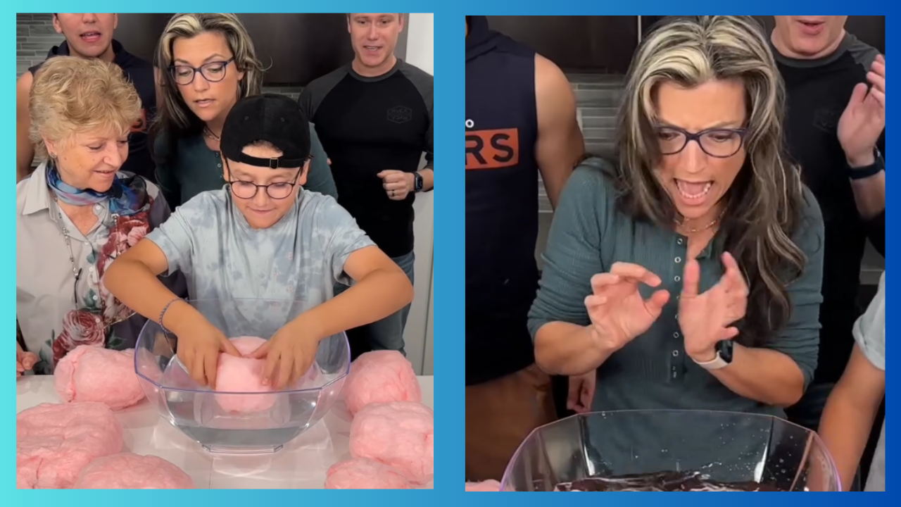 Sweet Family Game with Cotton Candy