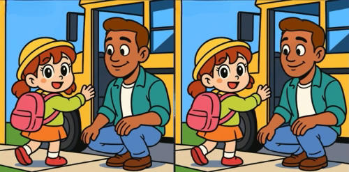 Spot the 3 Differences in Girl Boarding School Bus Beat the 27-Second ...