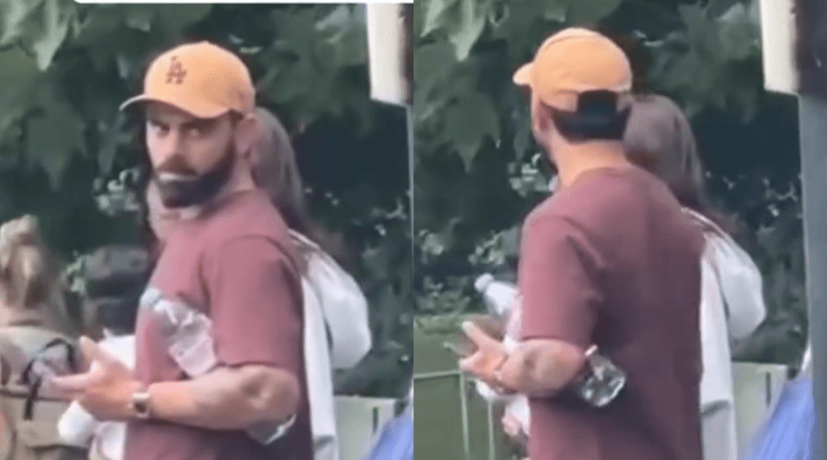 Watch: Virat Kohli spotted at London with wife, gives stern look to ...