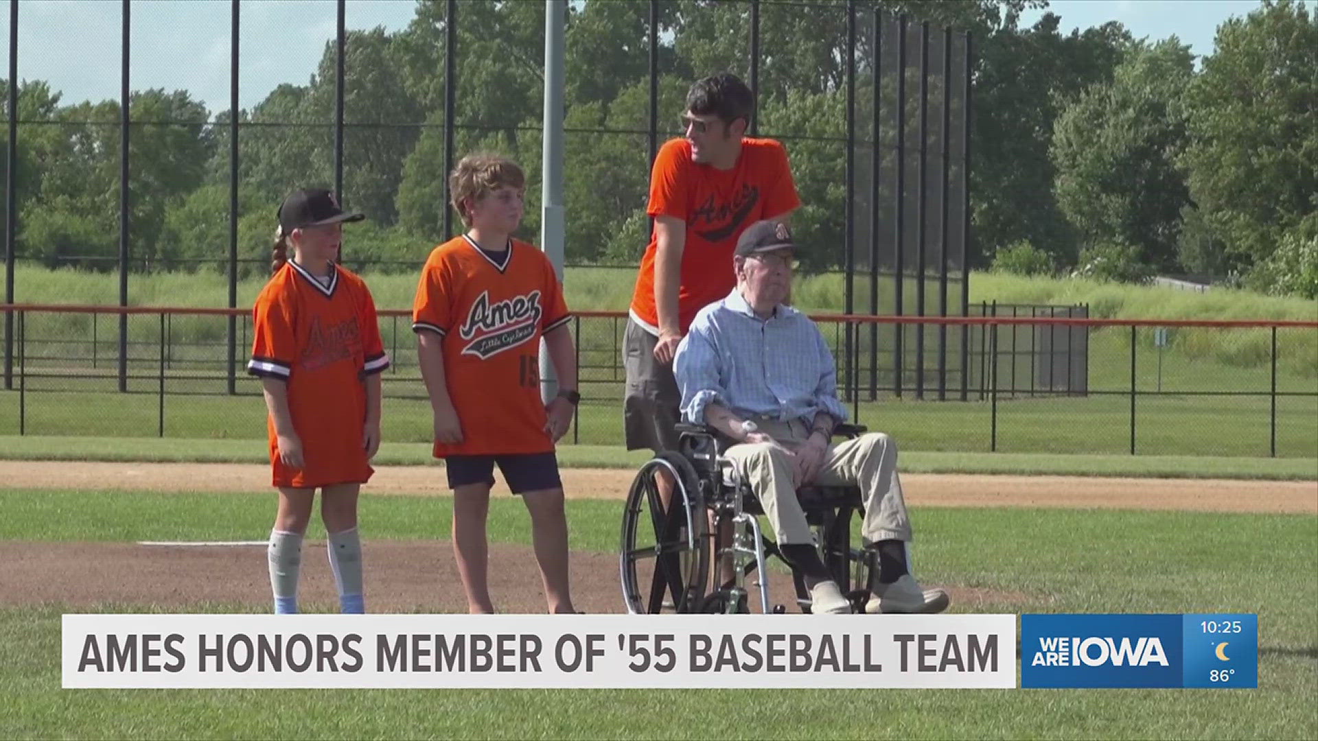 Ames High School honors member of 1955 baseball team