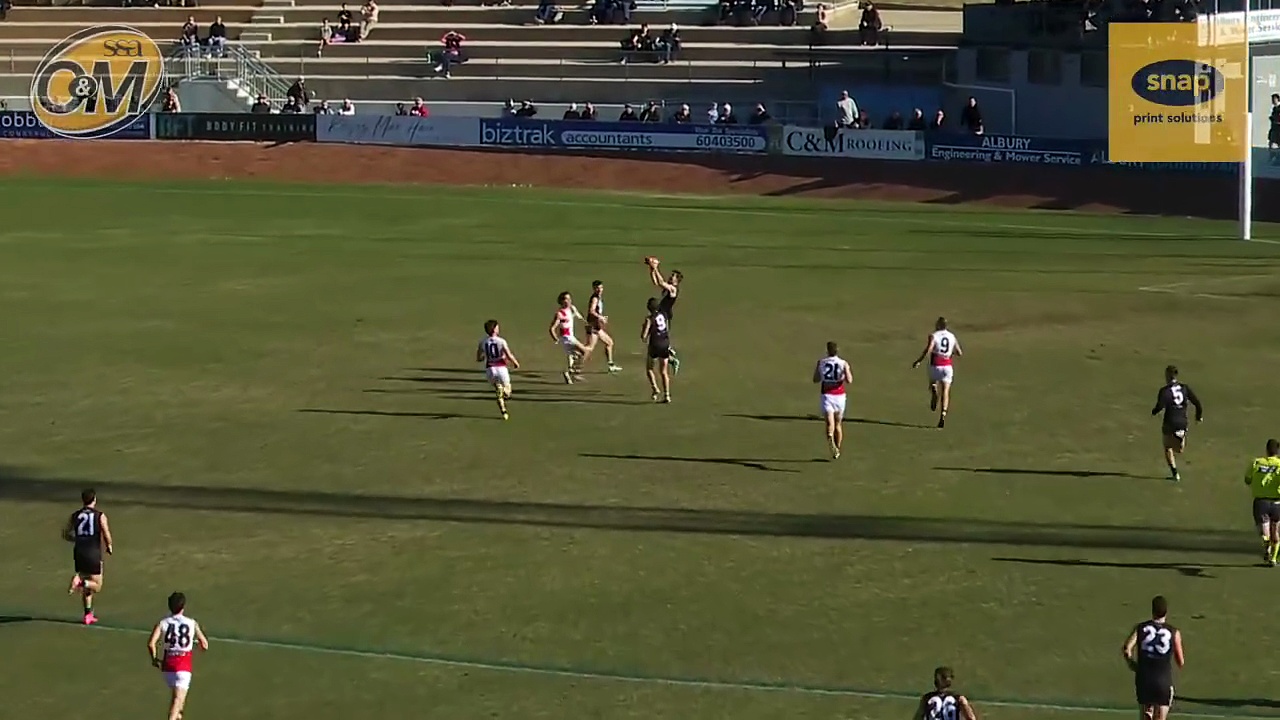 Charlie Sanson kicked two goals in a matter of minutes