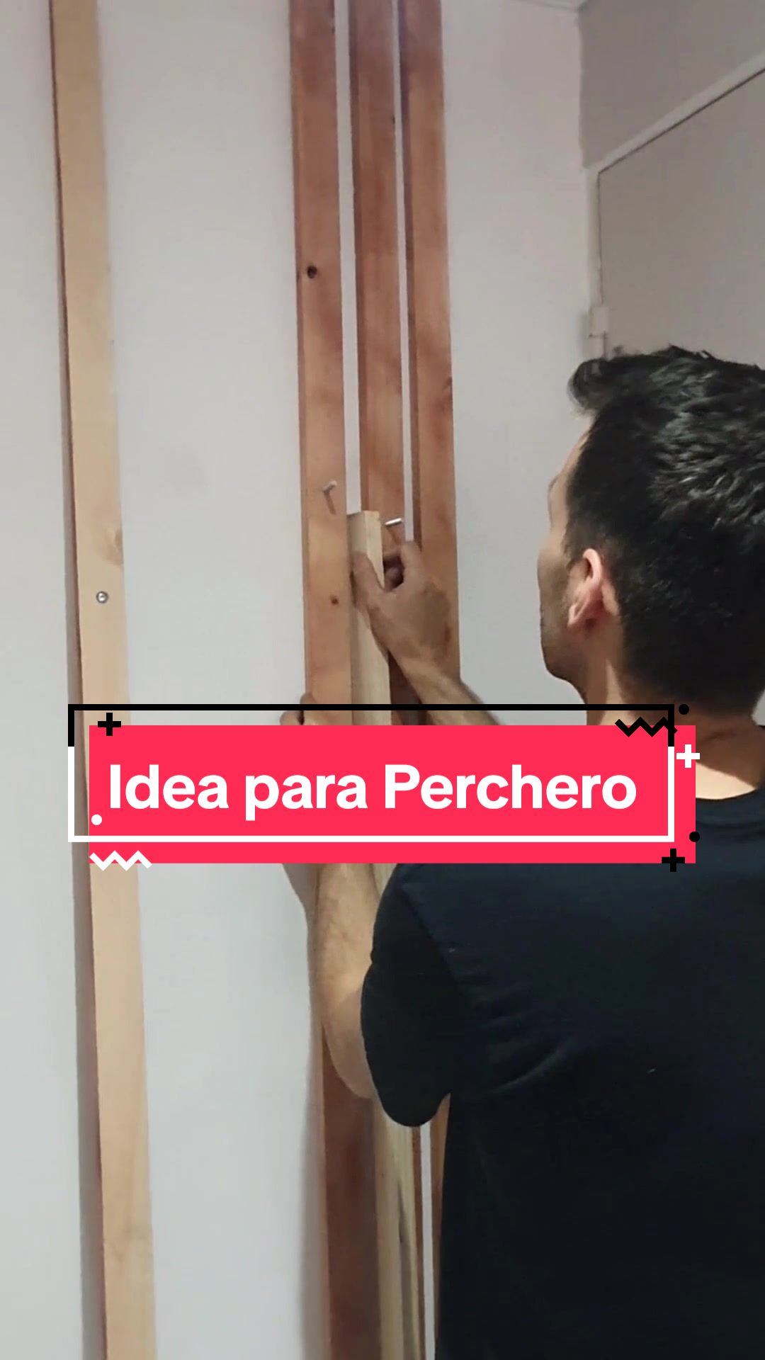 Construye un Perchero que Evite que la Pared se Ensucie