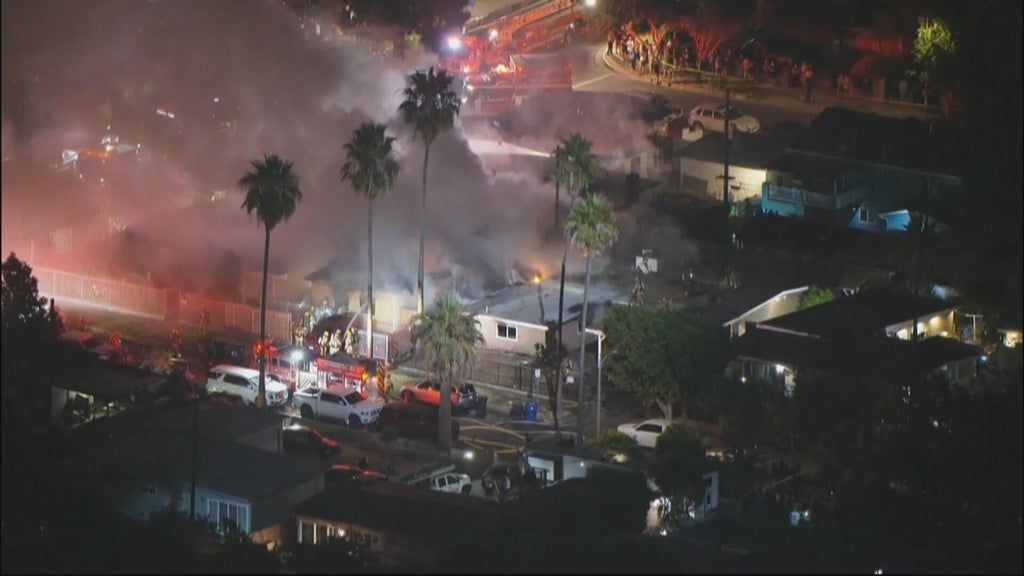 4 homes burned, 1 killed, 1 hospitalized in fireworks-related fire in ...