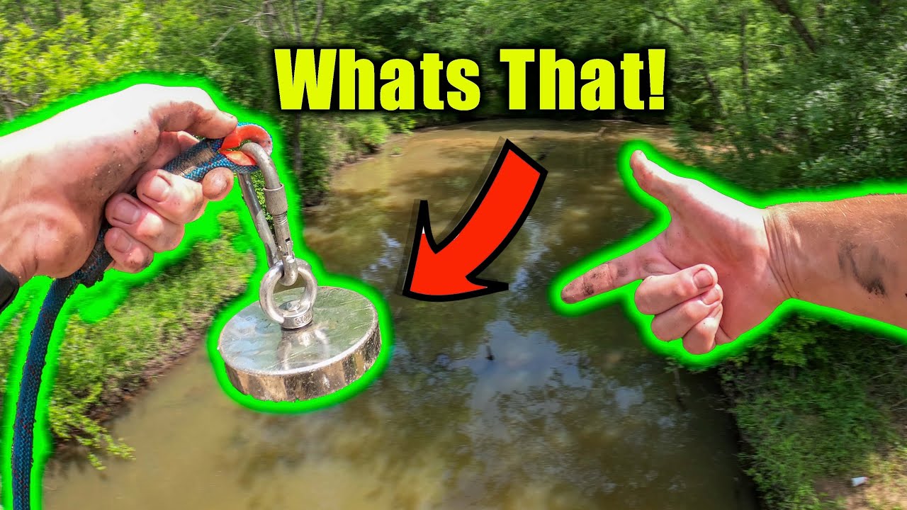 Magnet Fishing in a Micro Creek: Big Finds in Small Waters