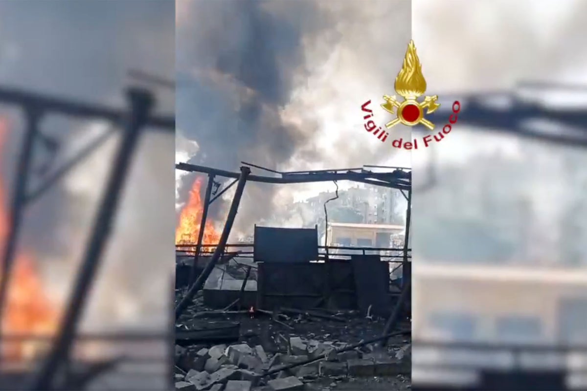 Huge explosion in Rome injures dozens of people as locals flee for safety