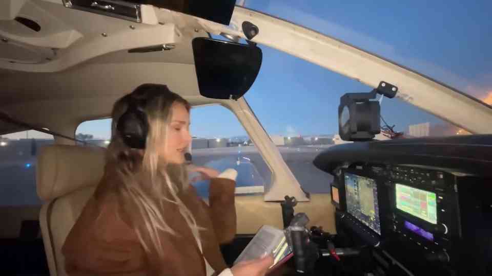 A morning commute by small plane