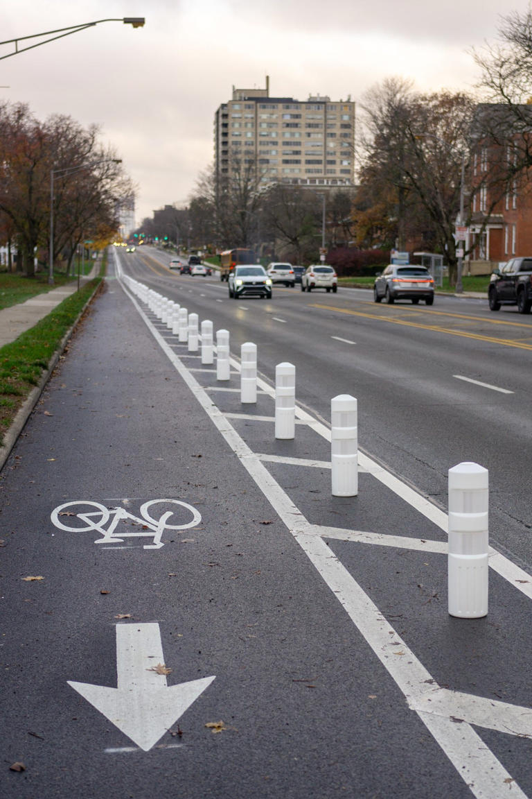 It's been a year since Columbus began testing protected bike lanes ...