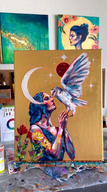 Revealing My New Nature Inspired Painting