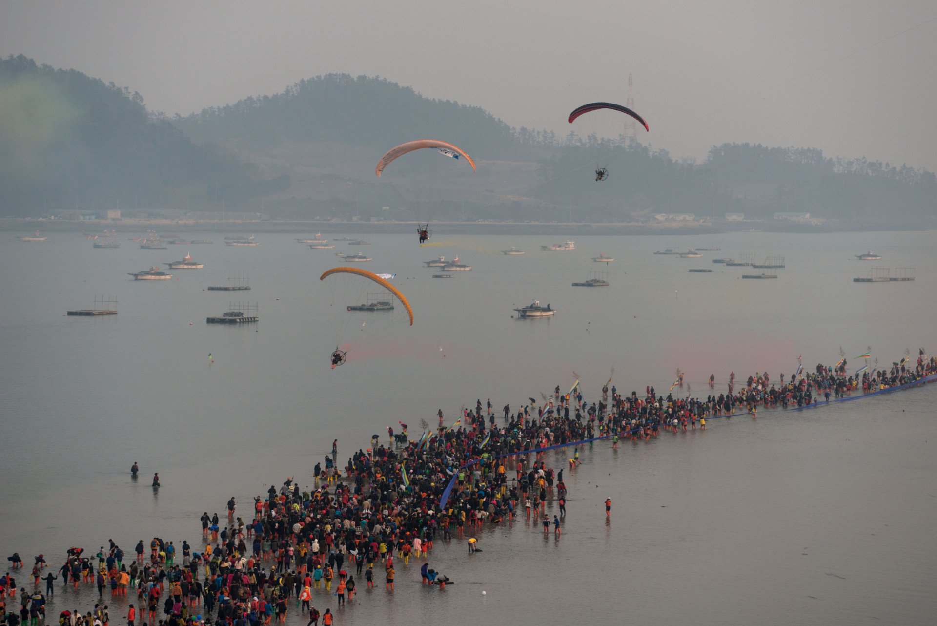 The Moses miracle: where the sea parts in South Korea