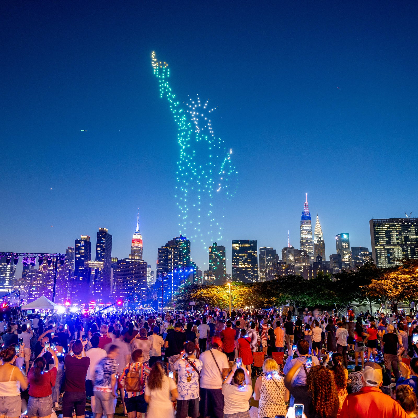 July 4th drone shows will light up skies in dozens of cities this year