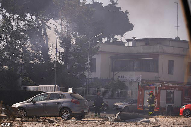 Several injured in huge explosion in Rome as petrol station blows up