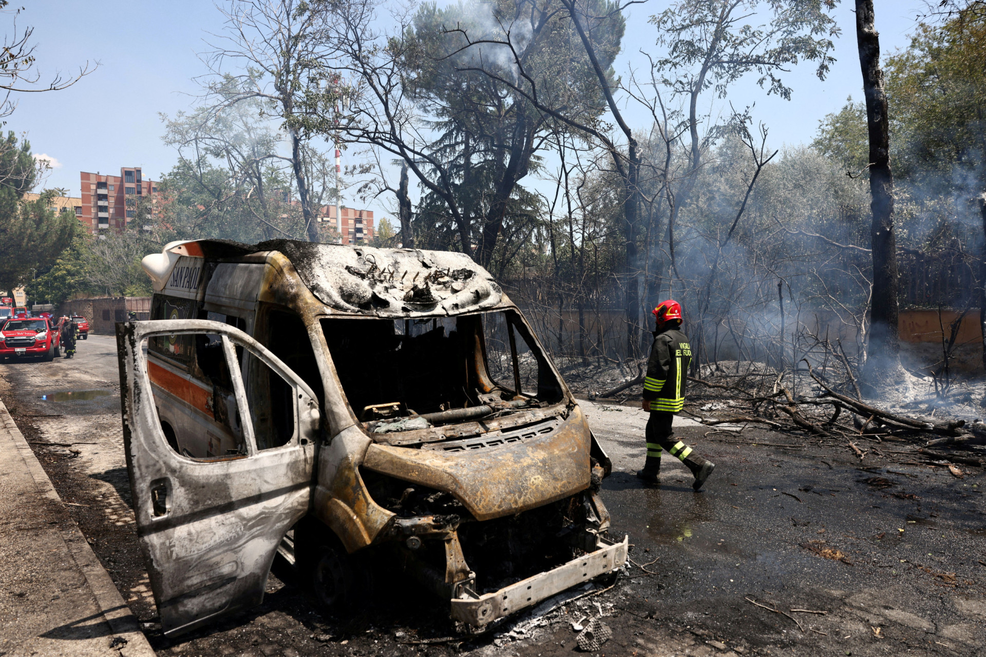 At least 50 injured in gas station explosion in Rome