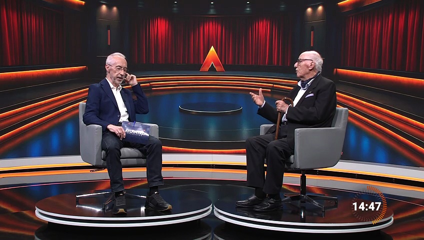 Elfidio Alonso, con Carmelo Rivero en Minuto 33