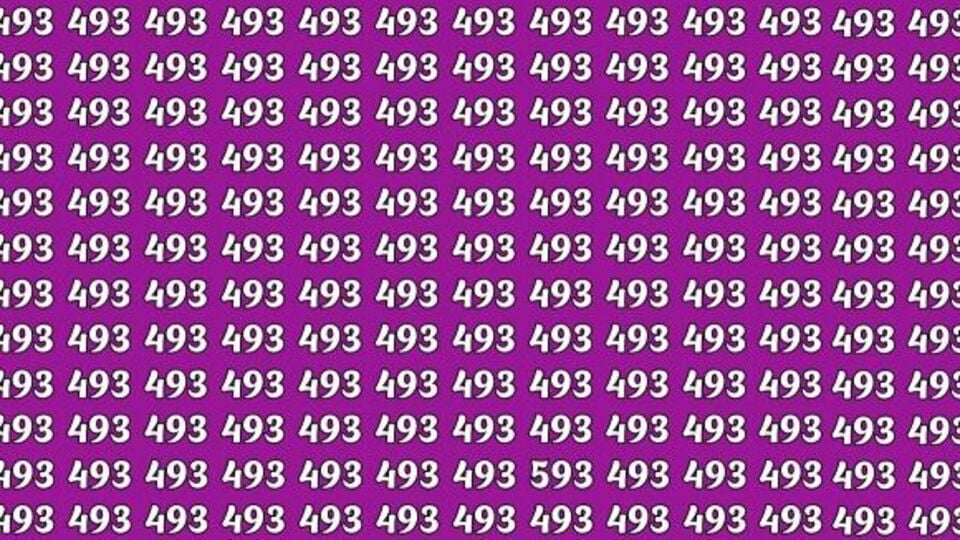 This mind-boggling optical illusion hides the number 593; can you find ...