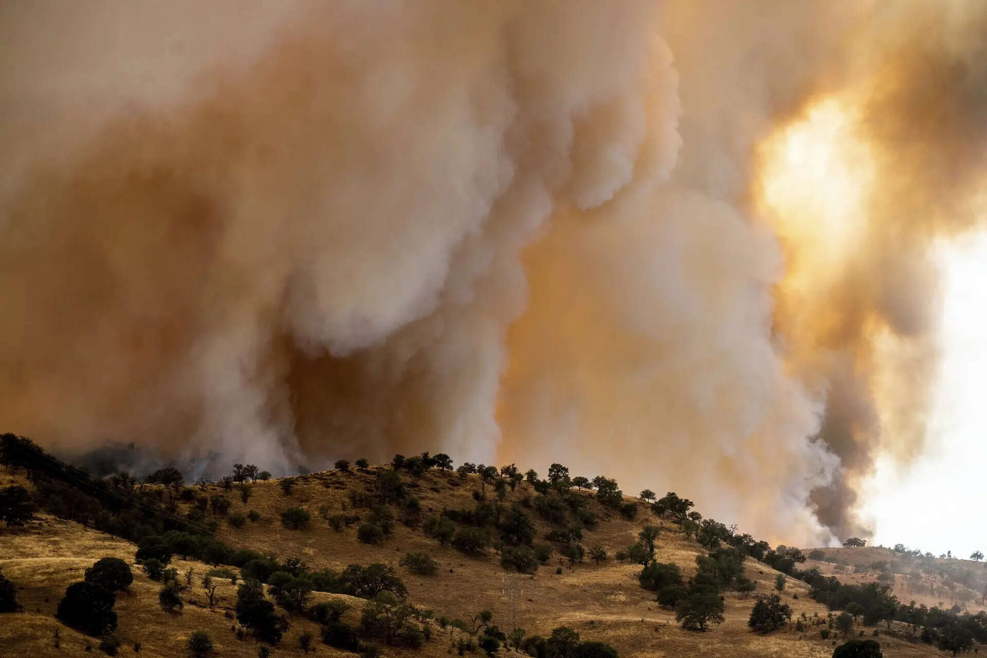Out of Control: California wildfire triggers evacuations and highway ...
