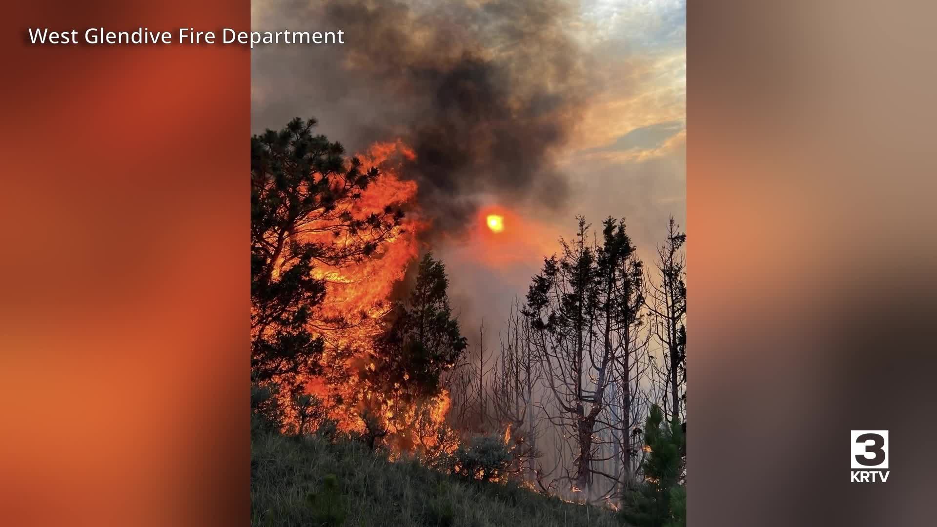 Wildfire damages Montana's largest state park