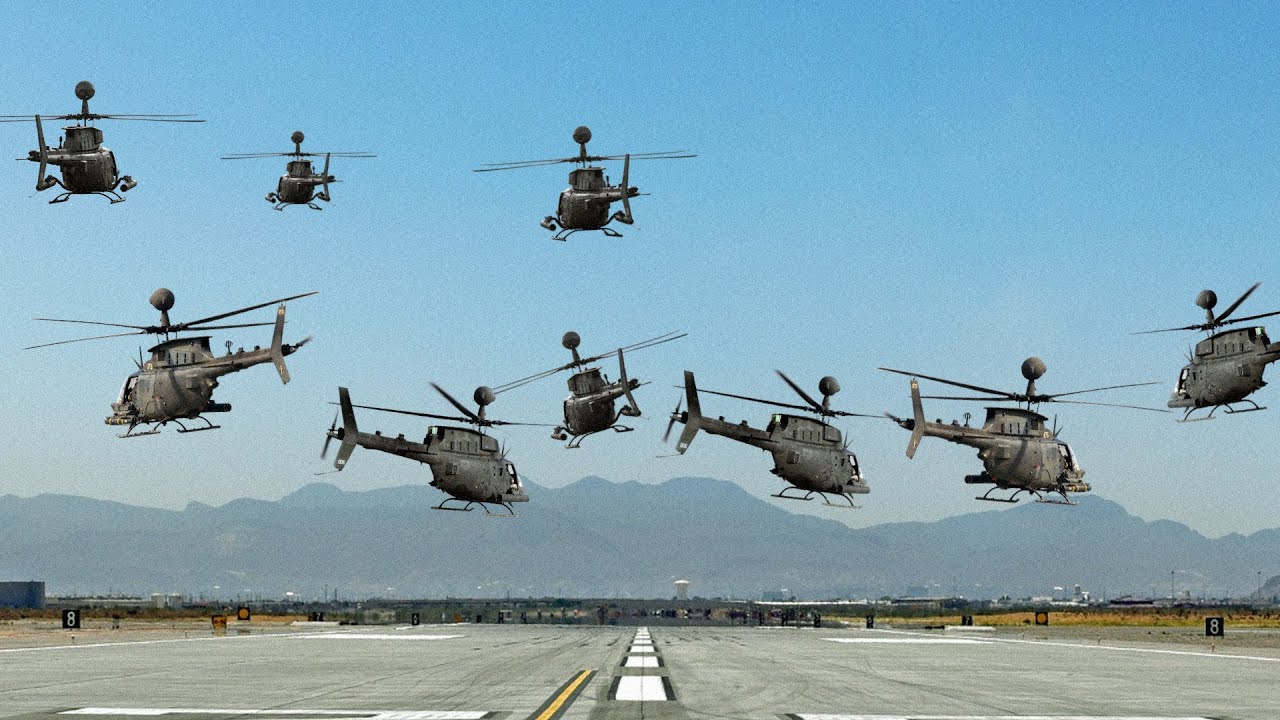 Massive U.S. Helicopter Invasion Marks the Final Flight of the Kiowa
