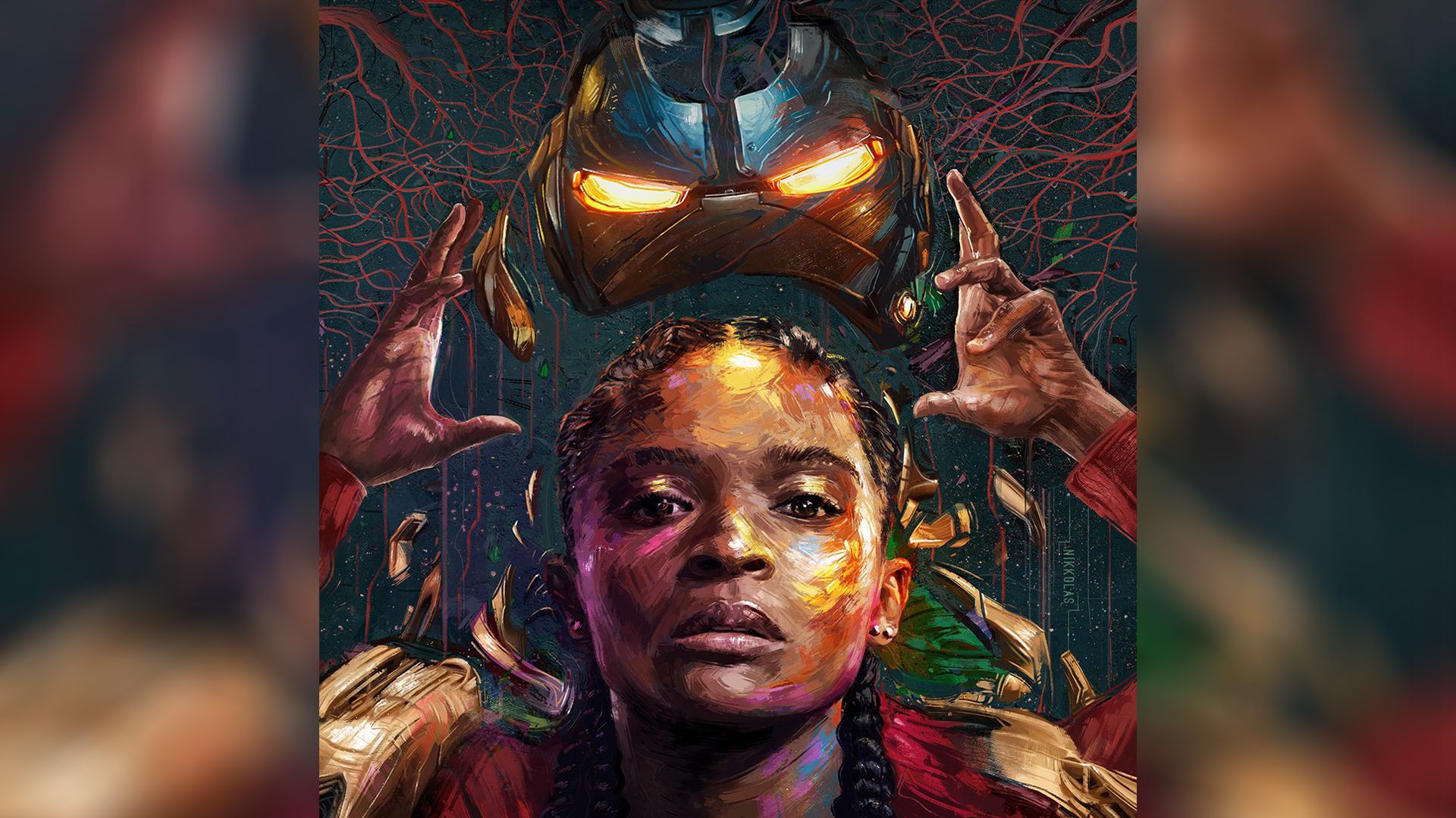 Goodbye floating heads, Marvel's new Ironheart poster is a work of art