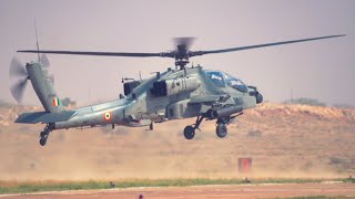 Air Force Apache Helicopters On Mission