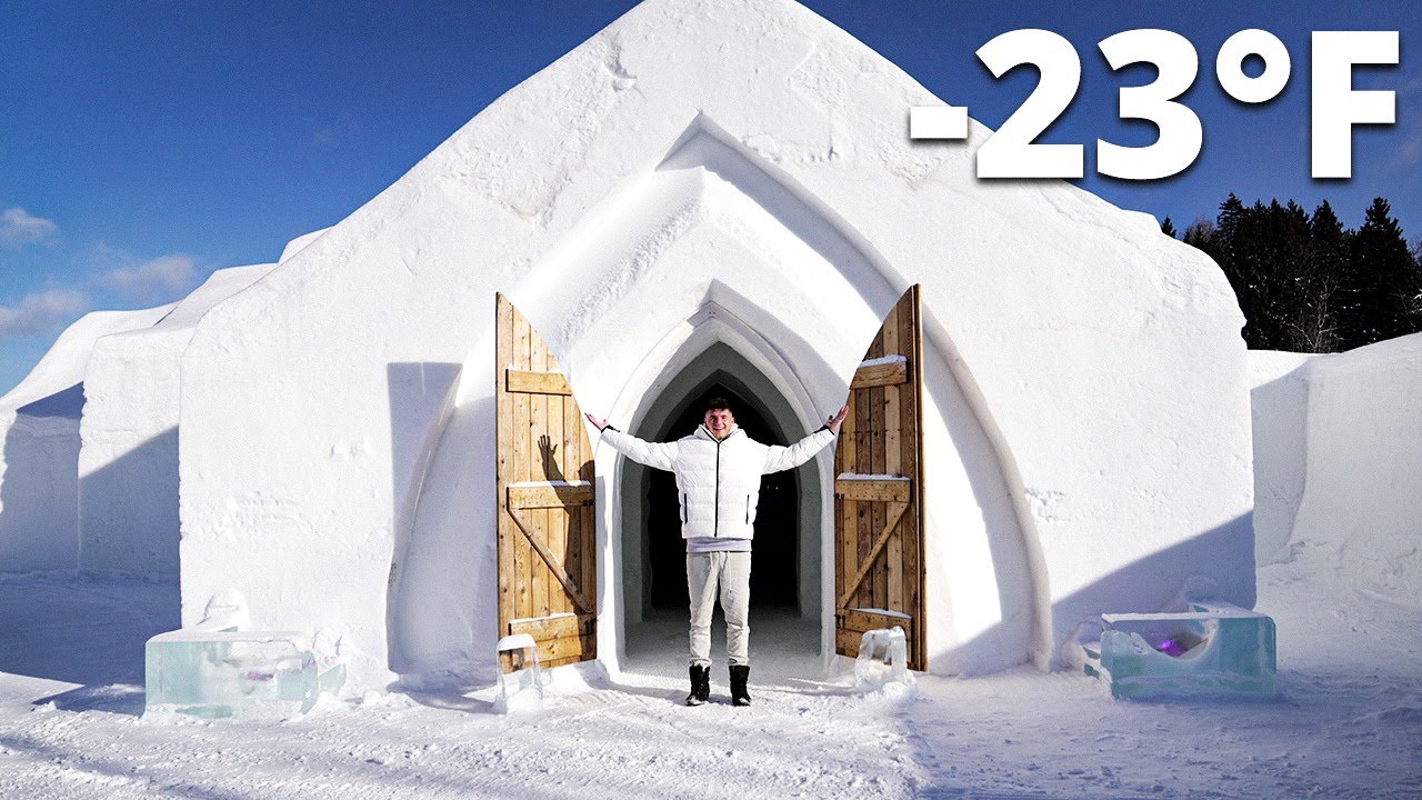 Living in an Igloo for 24 Hours — Extreme Cold Challenge