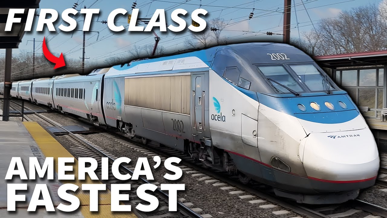 America’s Fastest Train in First Class | Acela DC to NYC Review