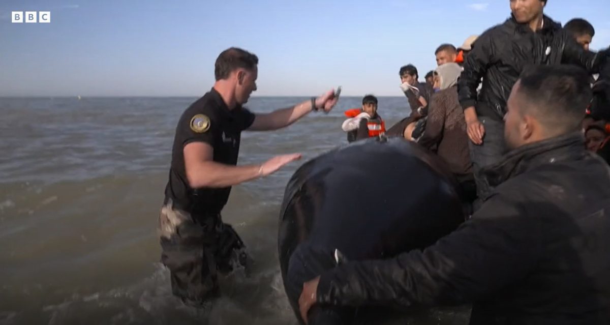 French police slash migrant inflatable in new tactic to tackle small ...