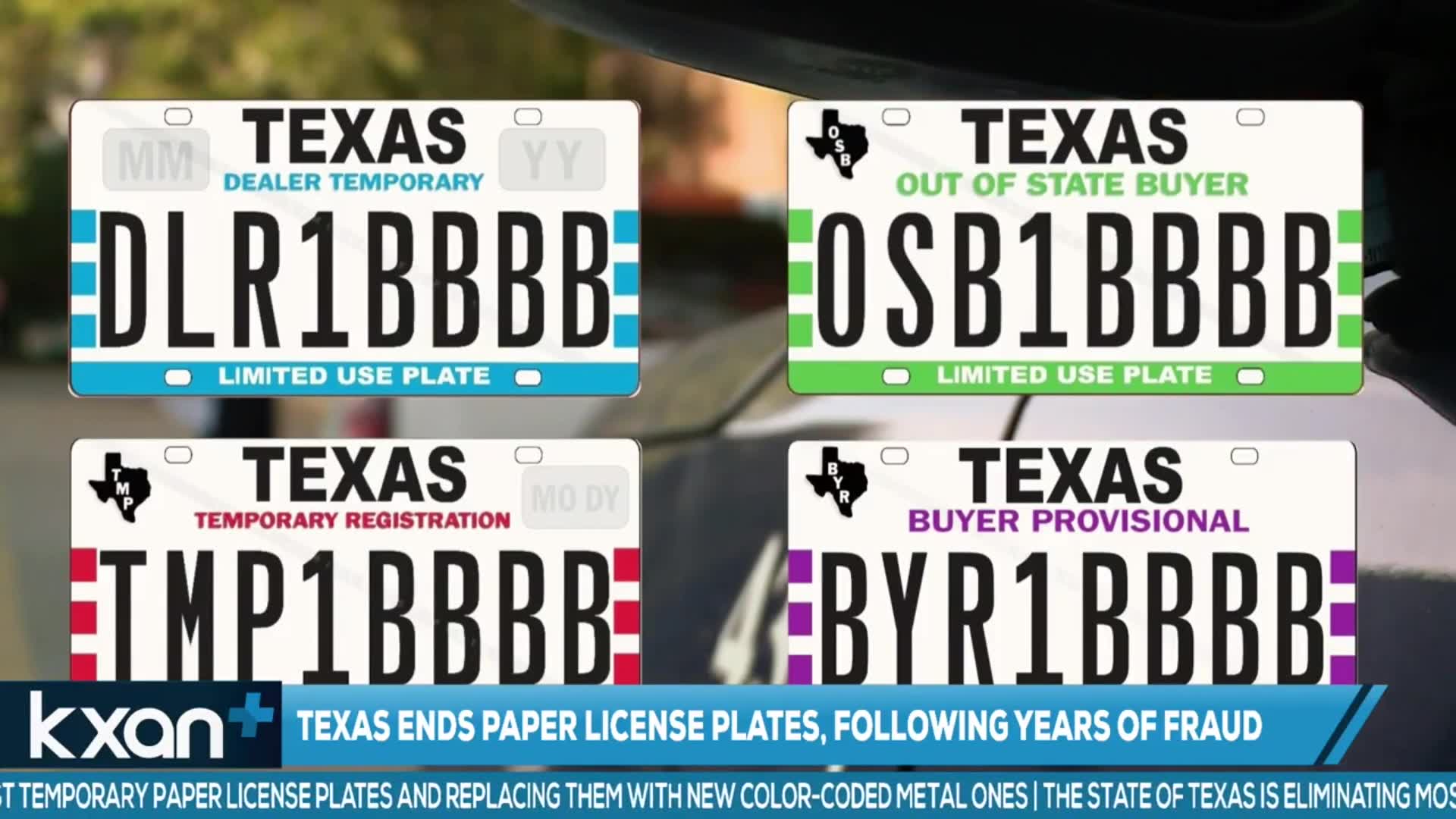 Inside the Investigation: Texas ends paper license plates, following ...