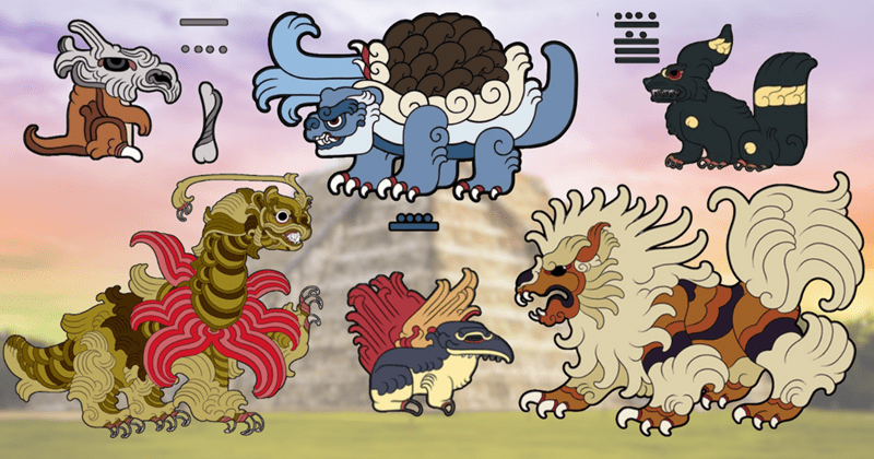 Talented Illustrator Reimagines Pokémon as Majestic Mayan Gods