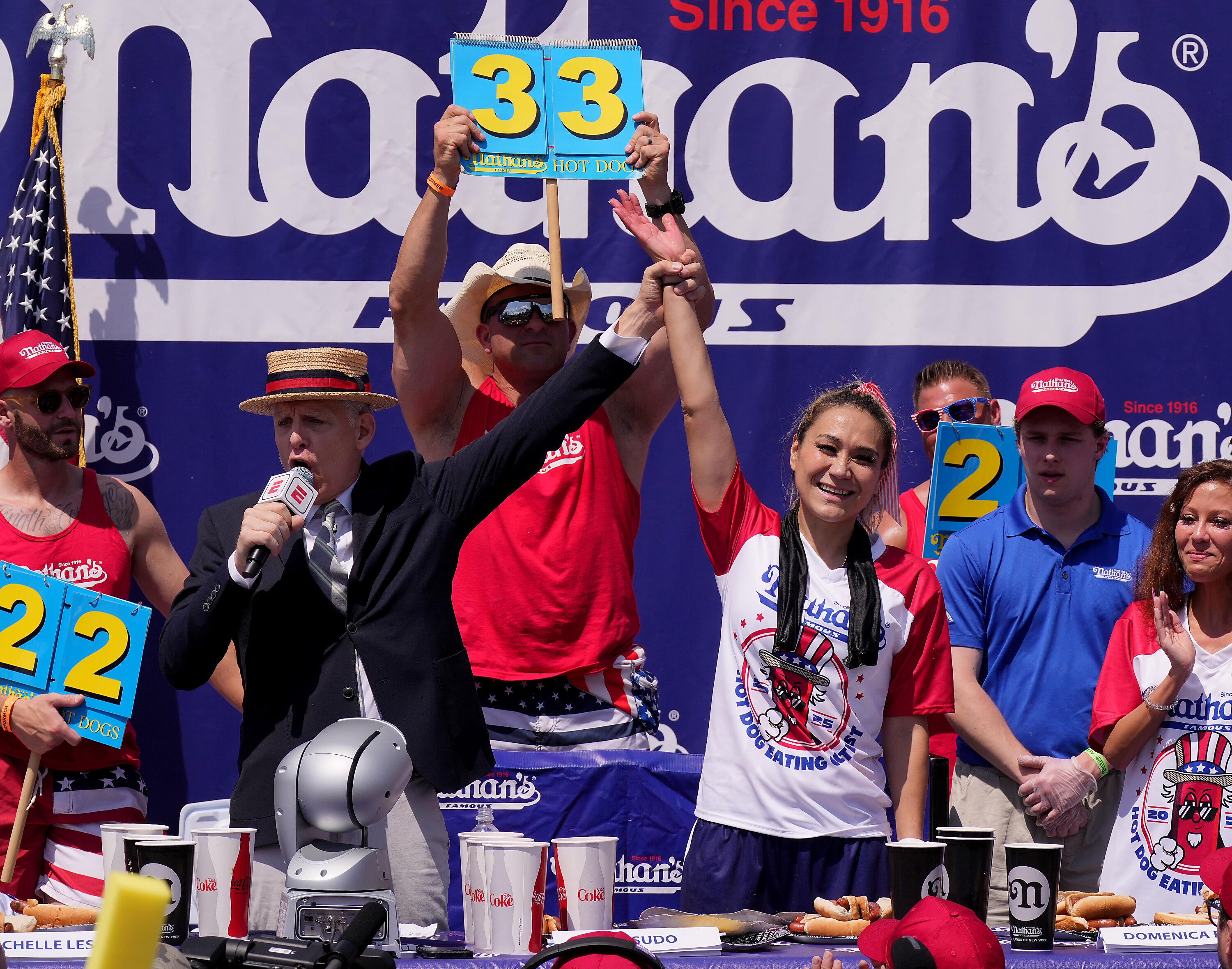 Joey Chestnut wins 2025 Nathan's Hot Dog Eating Contest