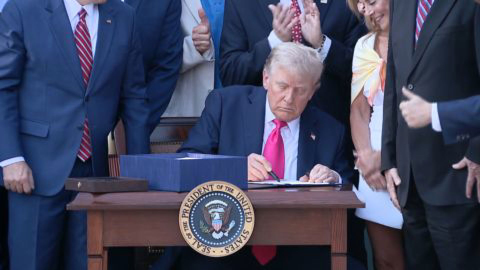 WATCH | President Donald Trump signs his 'big, beautiful bill,' during ...