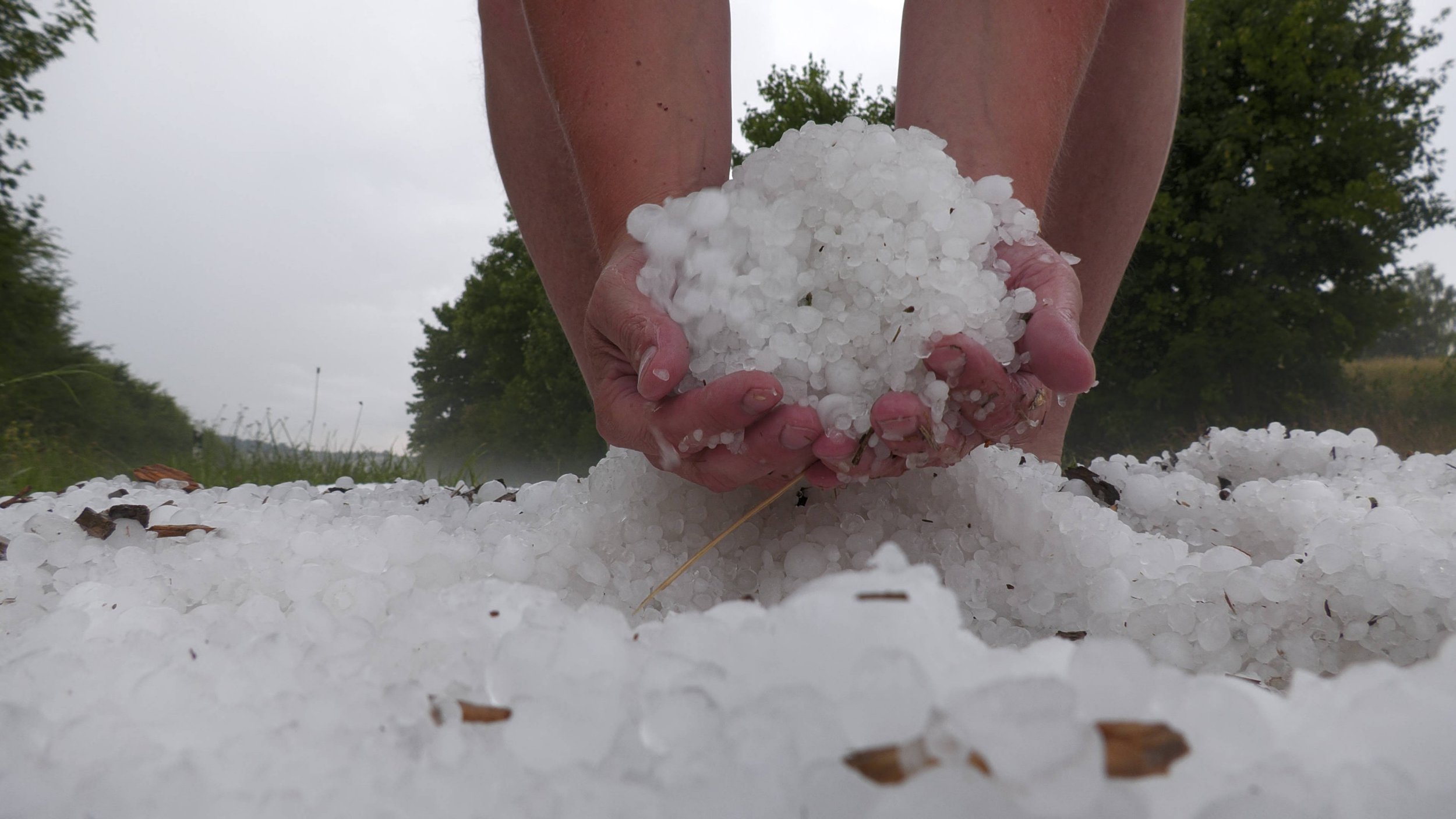 Golf ball sized hail hits Germany during heatwave