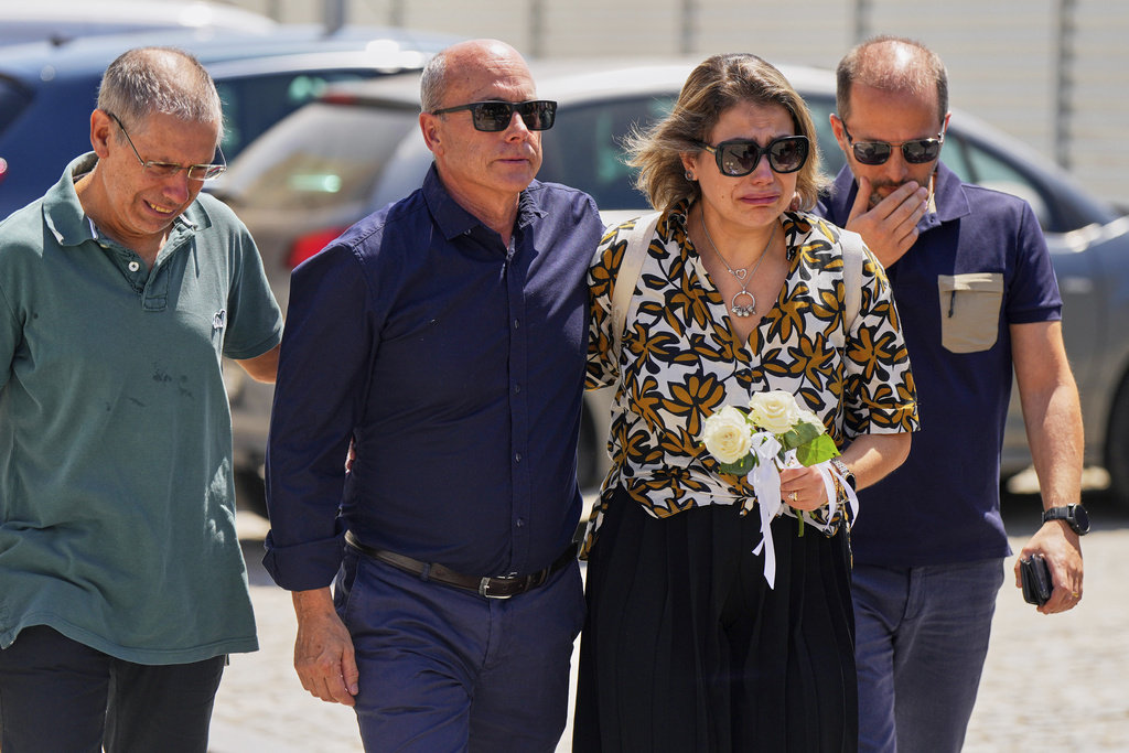 Family of Liverpool player Diogo Jota and his brother gather for wake ...