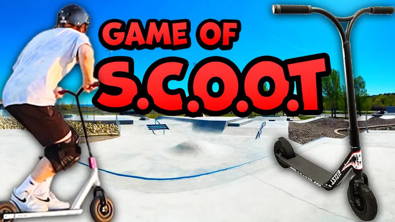 DIRT SCOOTER Game of SCOOT! (super challenging)