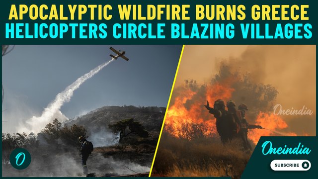 Athens Wildfires: Thousands Flee as Wildfires Tear Through Greek ...
