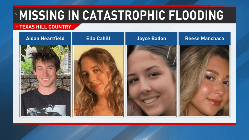Search underway for Kelly HS grads, friend, missing in catastrophic Hill Country flooding