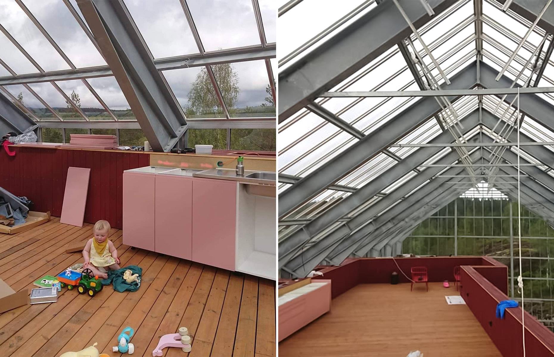 An architect created her dream home inside a giant glass greenhouse