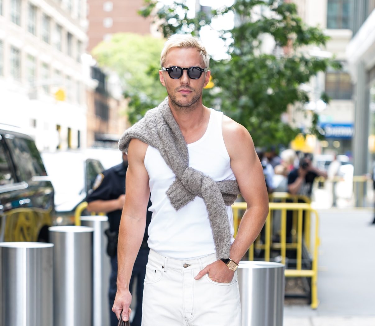 Nicholas Hoult Fans Go Wild as He Debuts New Blonde Hair: Photos