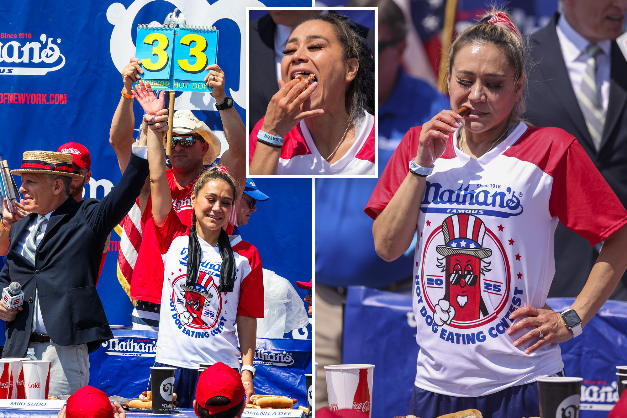 Miki Sudo wins 11th pink belt at Nathan’s Hot Dog Eating Contest