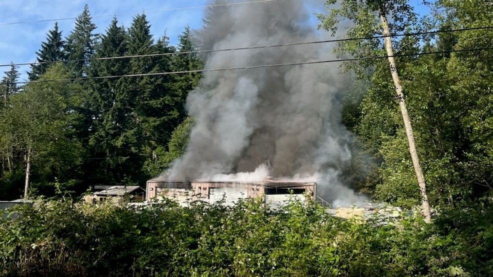 Fire destroys multiple RVs and shop structure near Stanwood