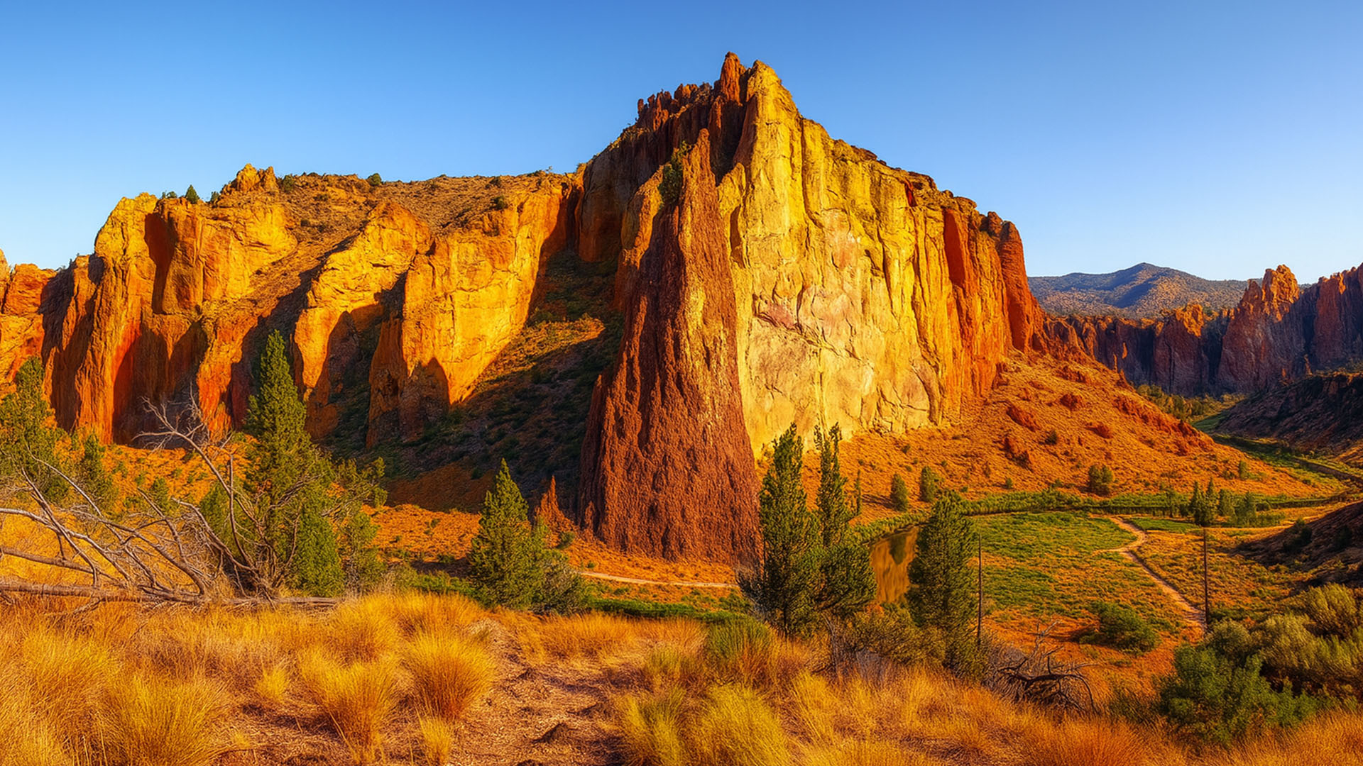 Naturwanderung im Smith Rock State Park, Oregon - Klippen ...