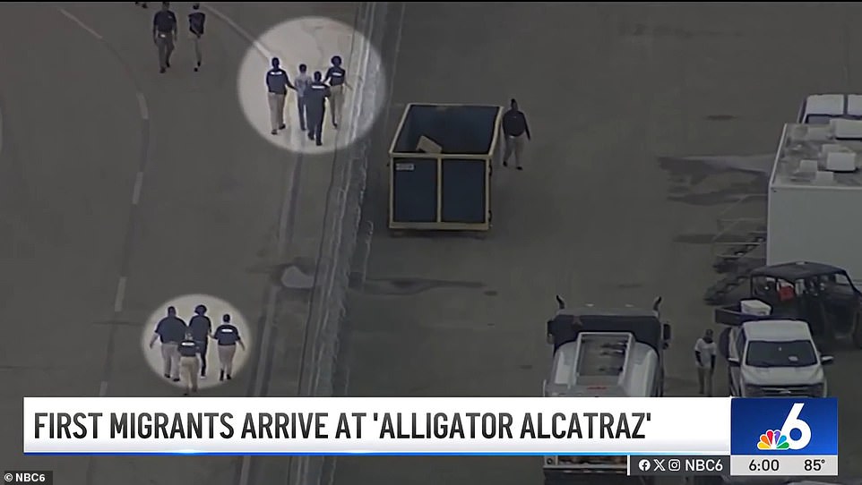 First 'Alligator Alcatraz' inmates arrive at new detention facility