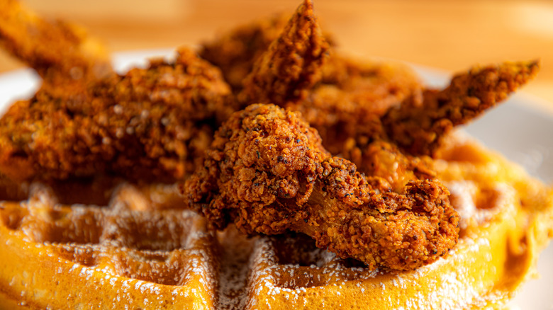 The Fast Food Chain That Serves Fried Chicken In A Waffle Cone Is Only ...